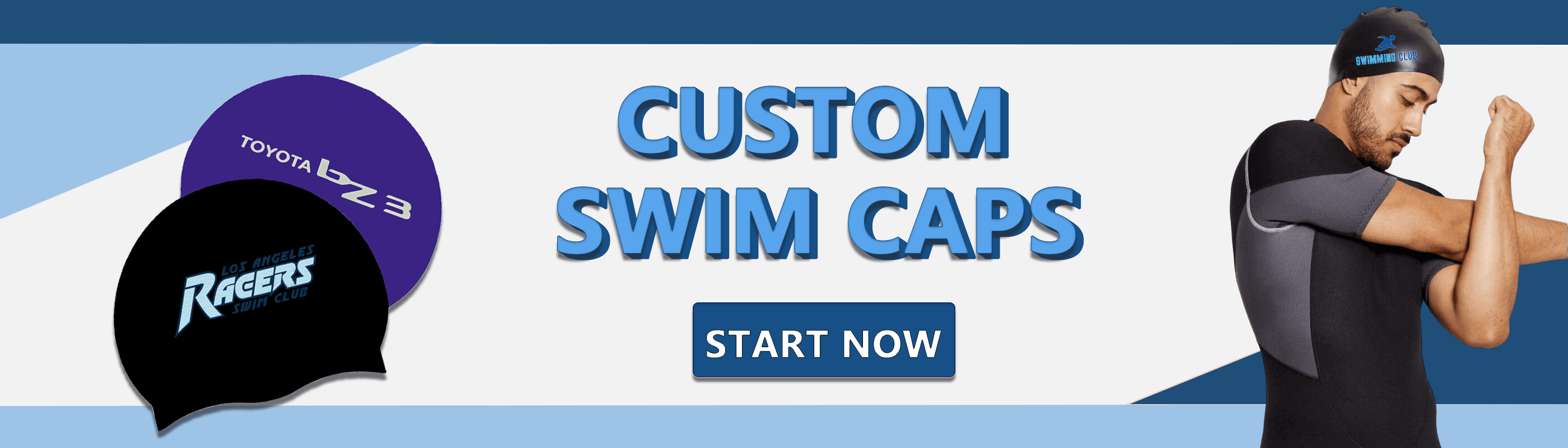Cheap Custom Swim Caps Bulk from $4.75