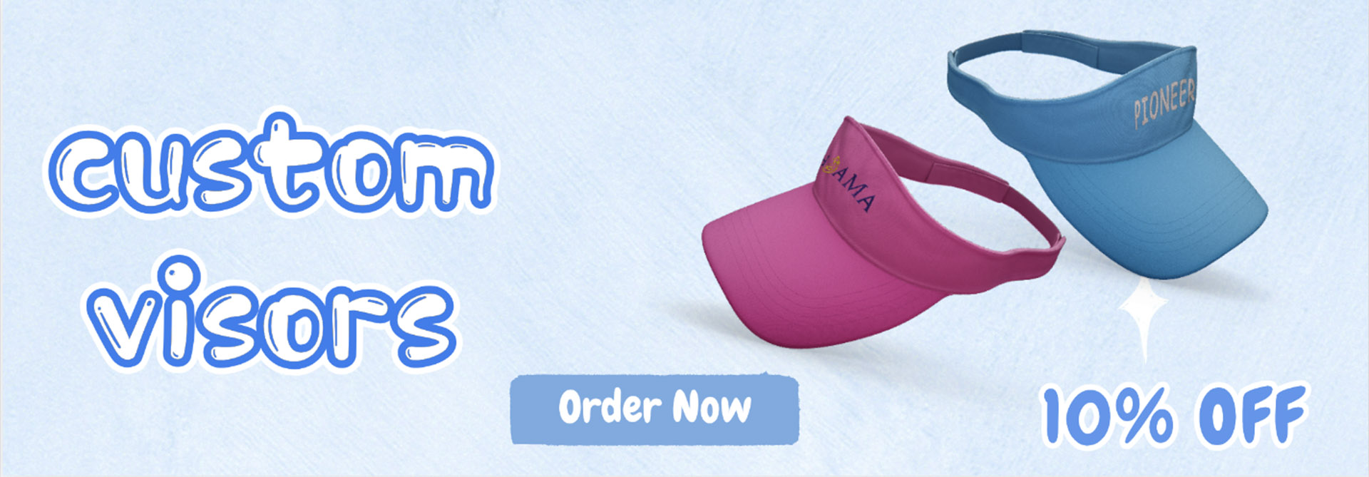 Custom Visors in Bulk from $4.85