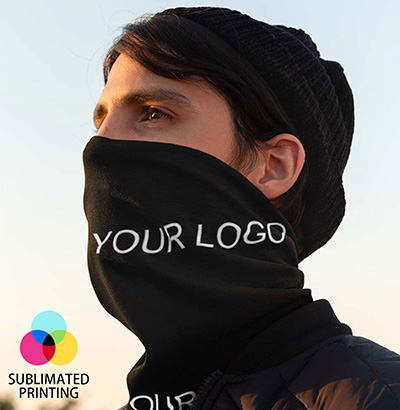 Custom Neck Gaiters Bulk Order from $2.85