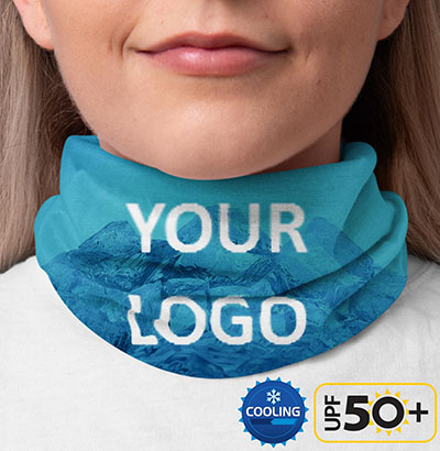 Bulk Custom Neck Gaiters with Logo from $2.85