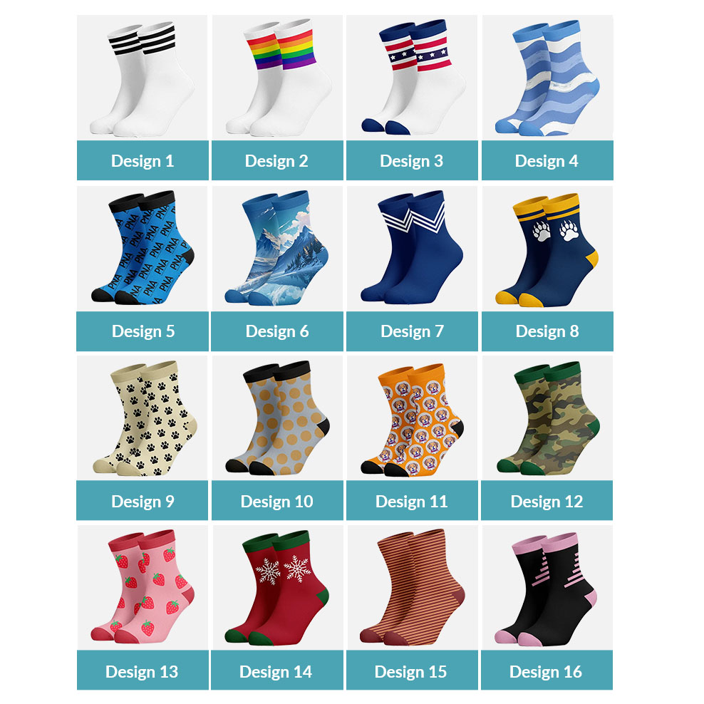 Custom Socks Wholesale from $5.99 | 4inBandanas®