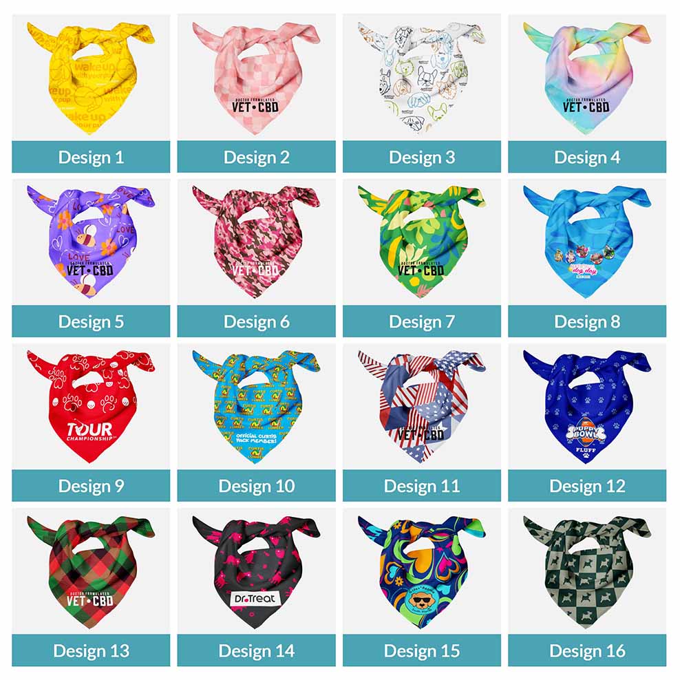 Premium Custom Dog Bandanas | 4inbandana®
